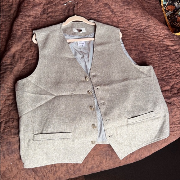Joseph Abboud | Suits & Blazers | Gray Buttonup Vest | Poshmark